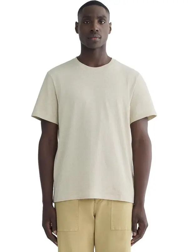 Everlane Premium-weight Crew Neck Tshirt - Uniform | Heathered Cashew